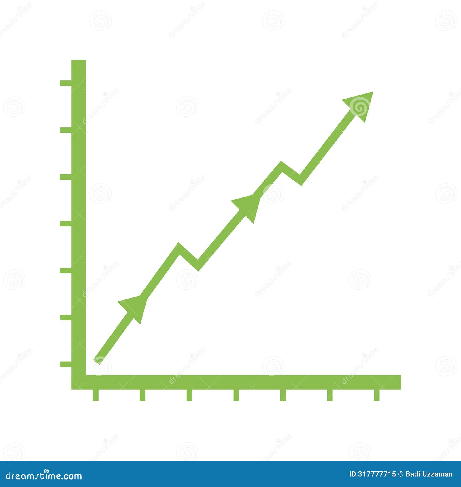 Chart Icon Symbol Vector Image Isolated on the White Background Stock ...