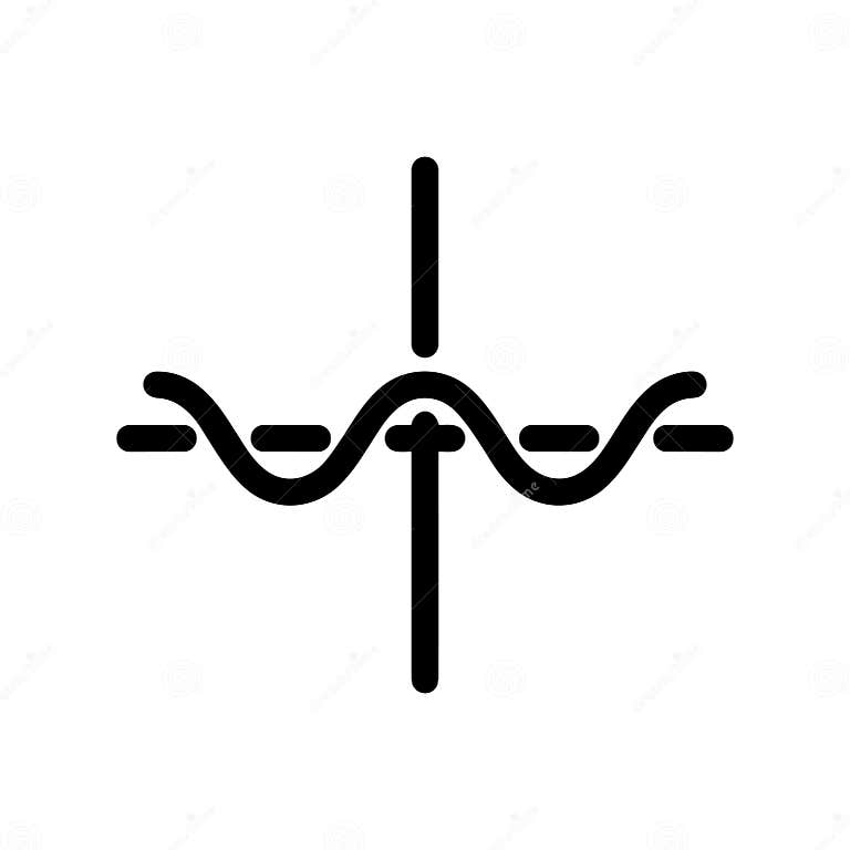 Chart Icon Symbol Vector Image Isolated on the White Background Stock ...