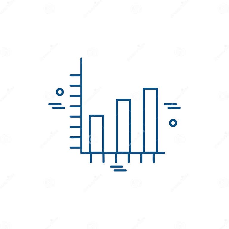 Chart Icon Symbol Vector Image Isolated on the White Background Stock ...