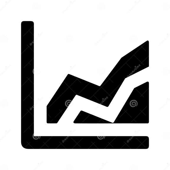 Chart Icon Symbol Vector Image Isolated on the White Background Stock ...