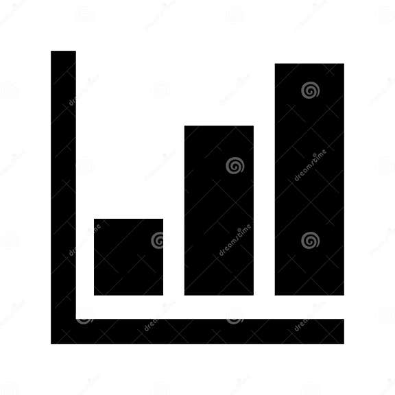 Chart Icon Symbol Vector Image Isolated on the White Background Stock ...