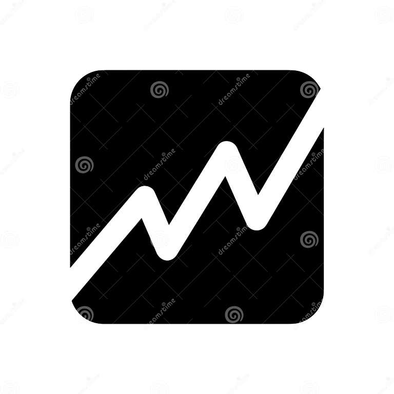 Chart Icon Symbol Vector Image Isolated on the White Background Stock ...