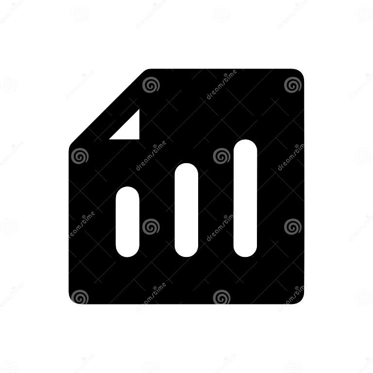Chart Icon Symbol Vector Image Isolated on the White Background Stock ...