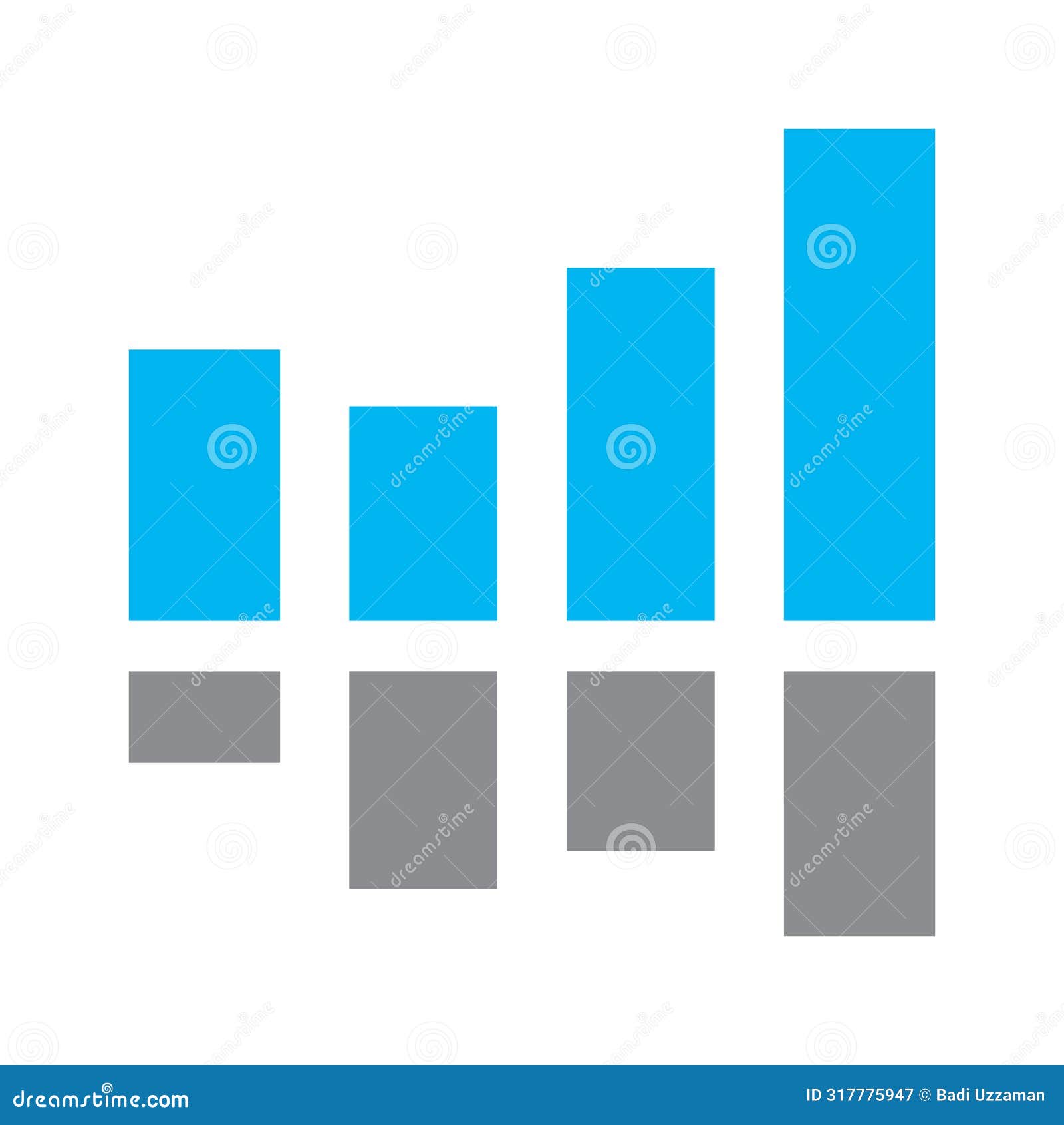 Chart Icon Symbol Vector Image Isolated on the White Background Stock ...