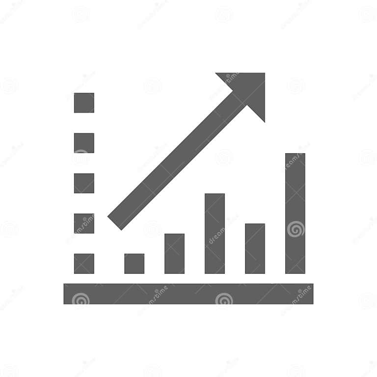 Chart Icon Symbol Vector Image Isolated on the White Background Stock ...