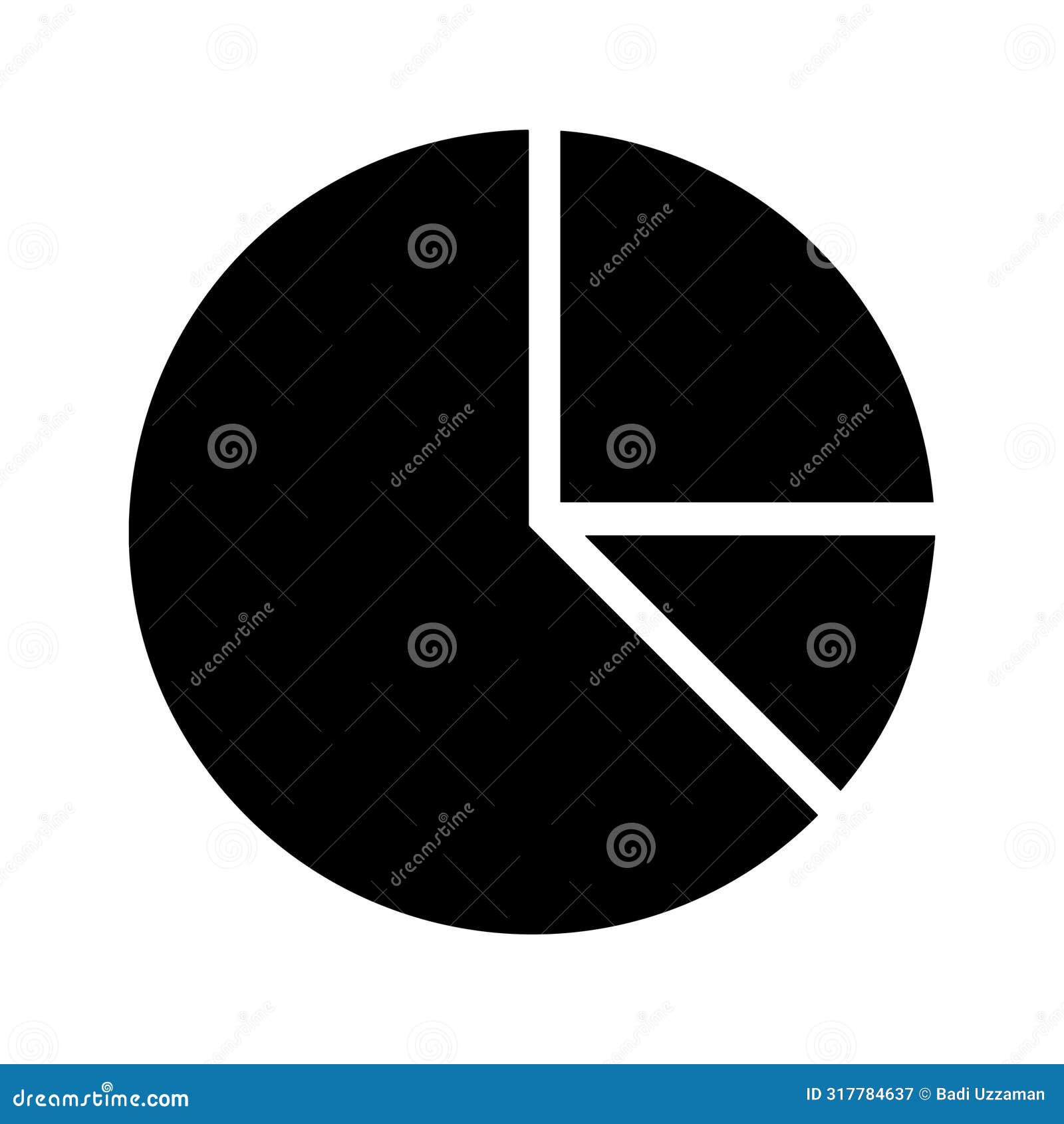 Chart Icon Symbol Vector Image Isolated on the White Background Stock ...
