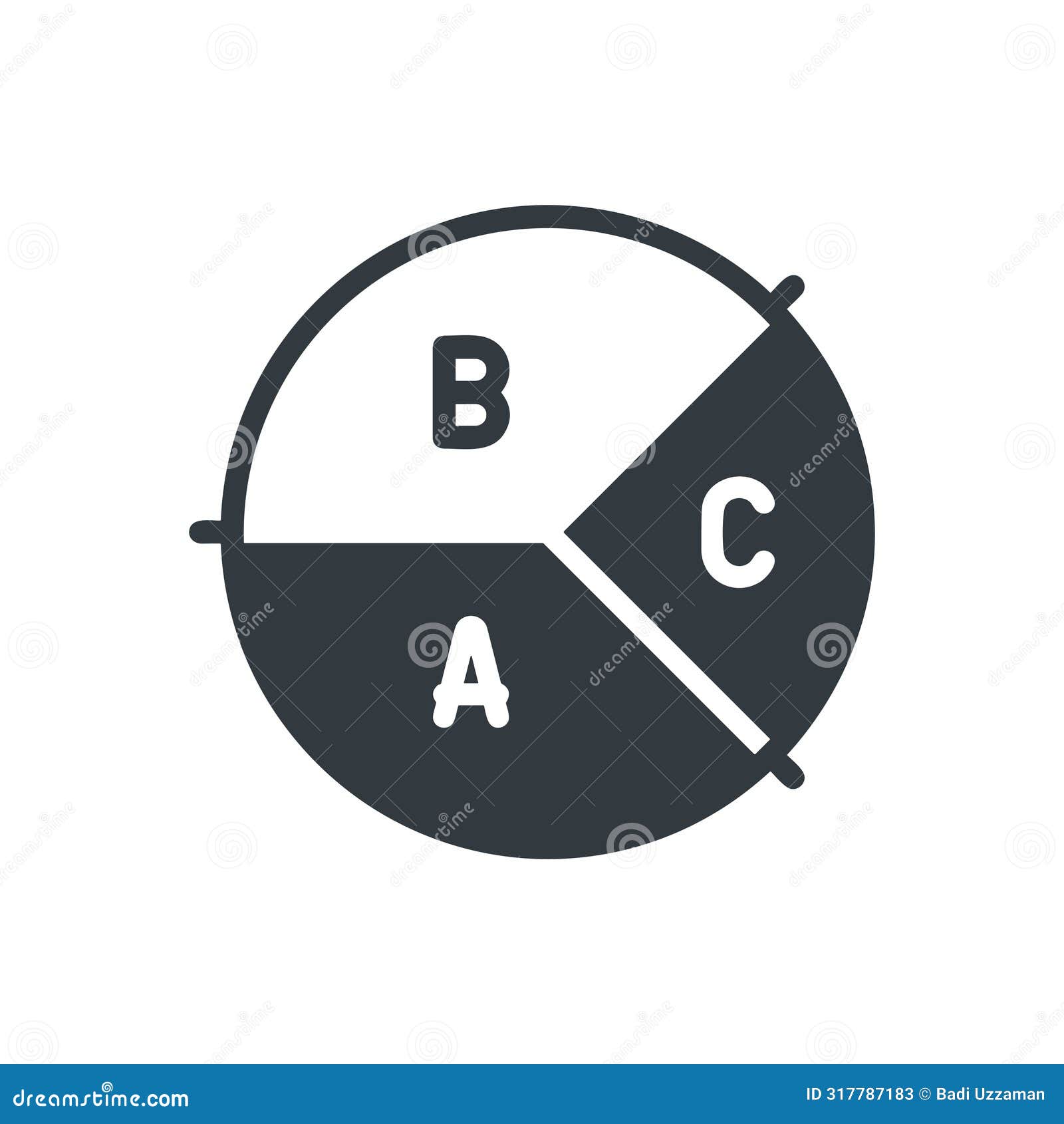 Chart Icon Symbol Vector Image Isolated on the White Background Stock ...