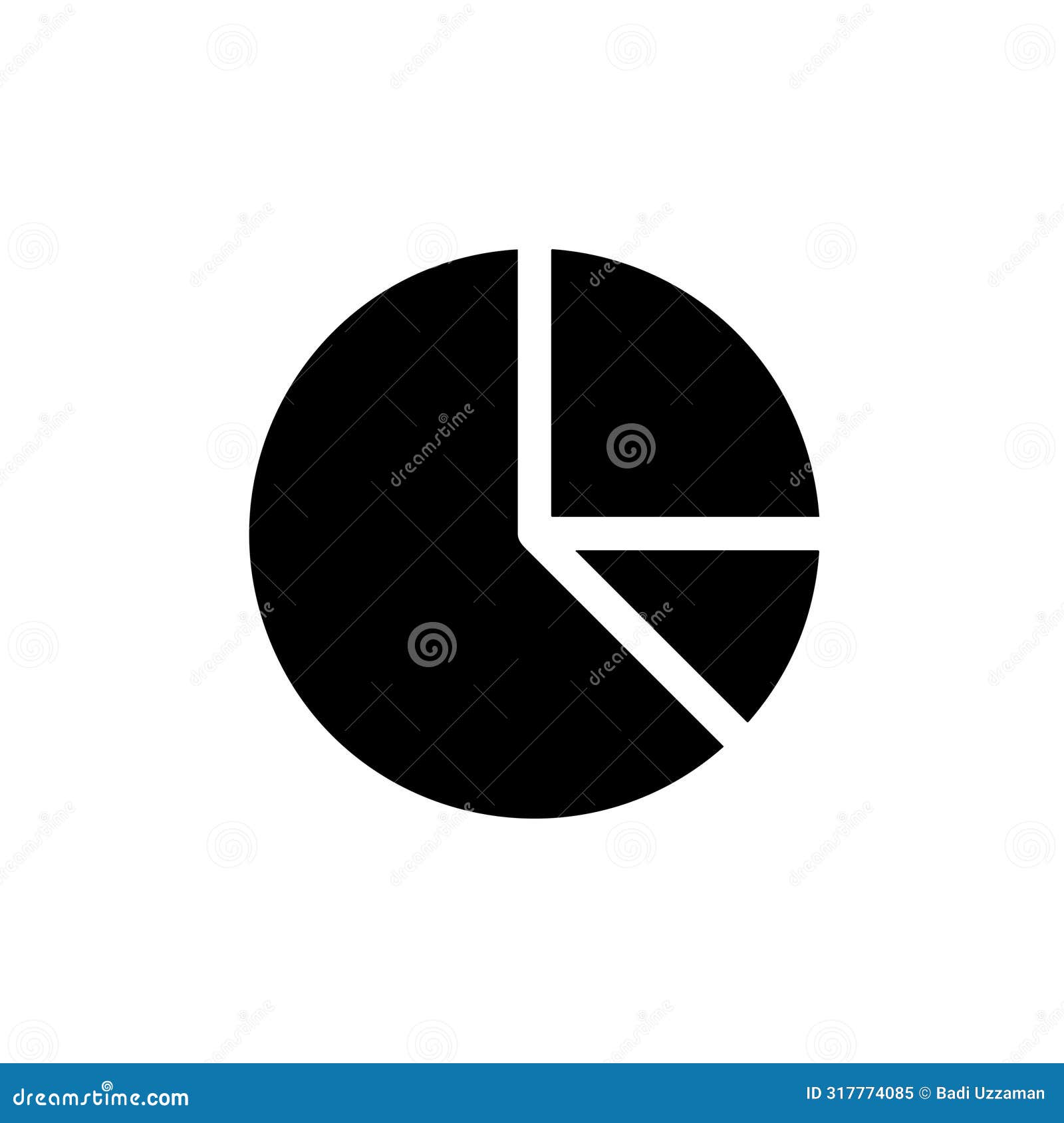 Chart Icon Symbol Vector Image Isolated on the White Background Stock ...