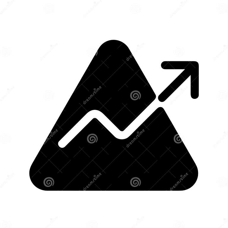 Chart Icon Symbol Vector Image Isolated on the White Background Stock ...