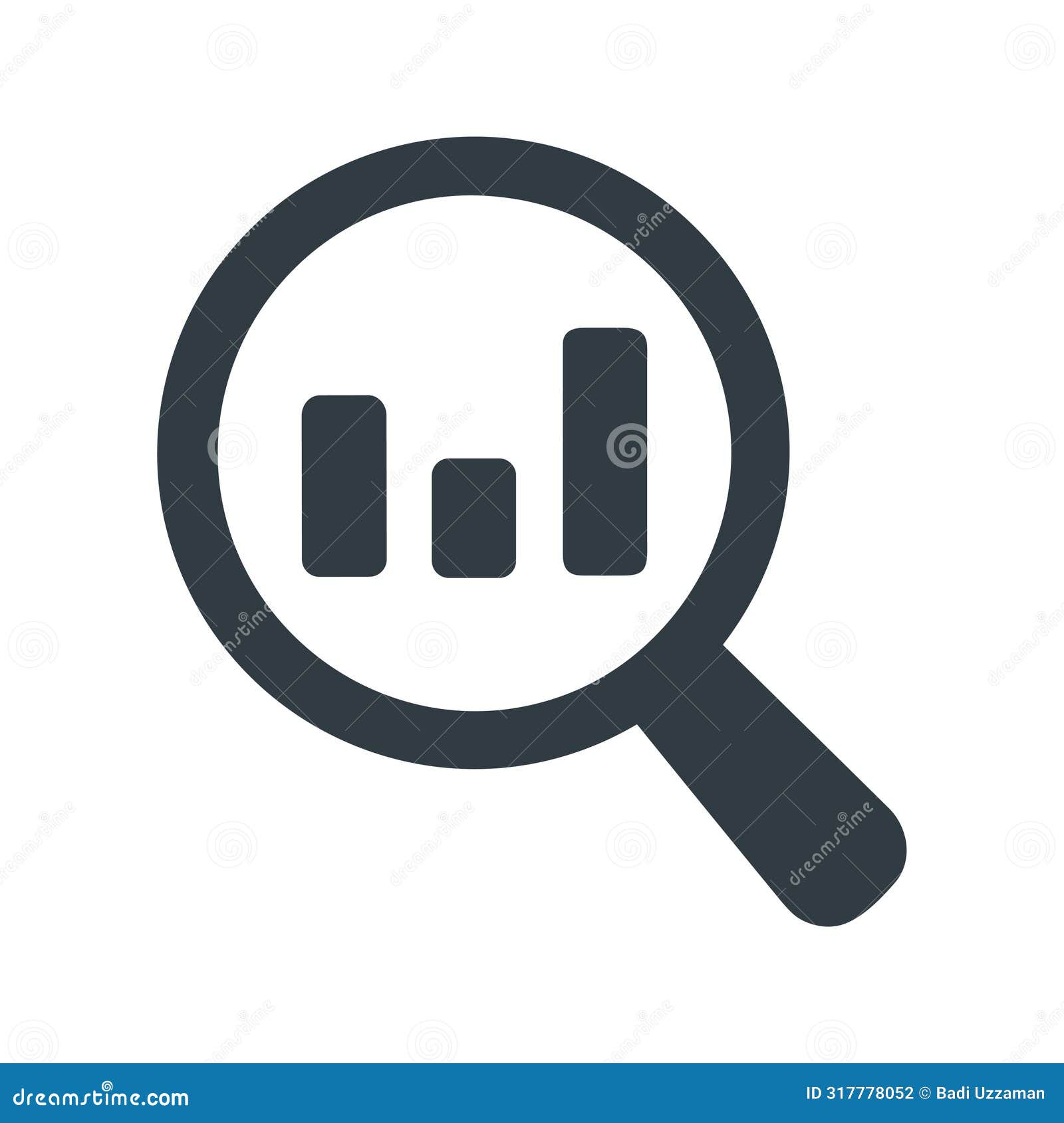 Chart Icon Symbol Vector Image Isolated on the White Background Stock ...