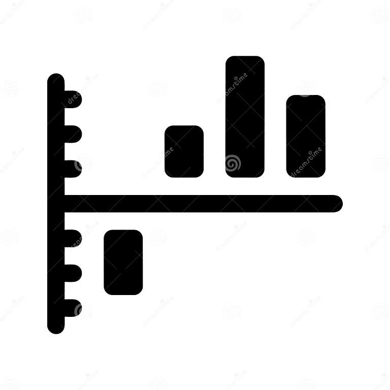 Chart Icon Symbol Vector Image Isolated on the White Background Stock ...