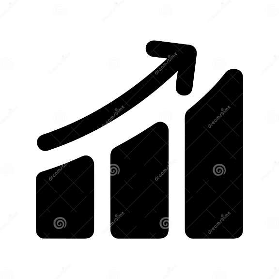 Chart Icon Symbol Vector Image Isolated on the White Background Stock ...
