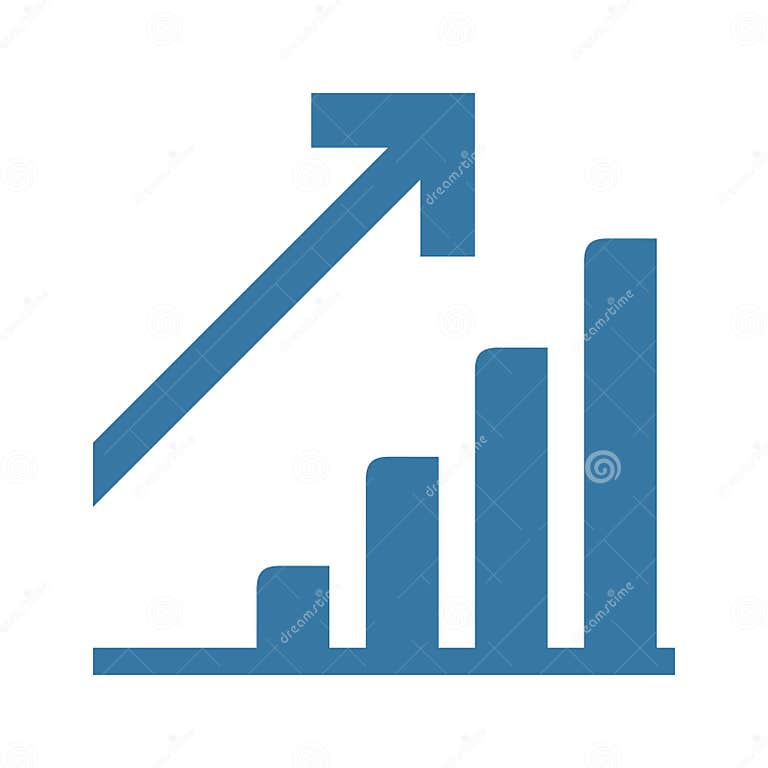 Chart Icon Symbol Vector Image Isolated on the White Background Stock ...
