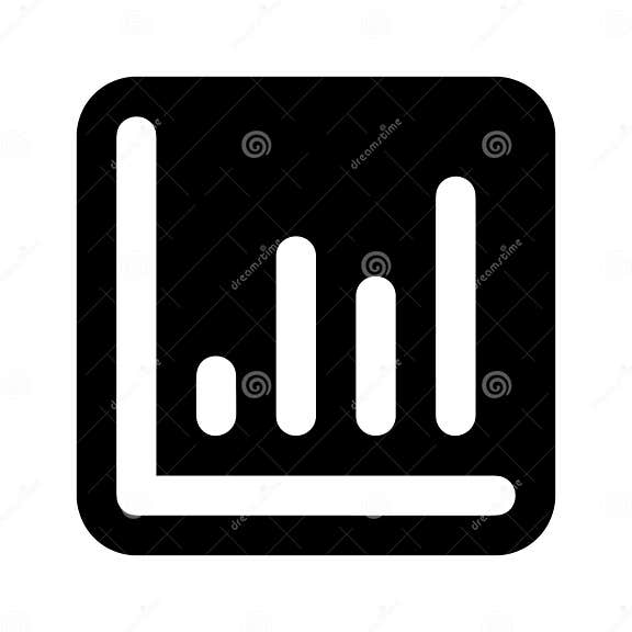 Chart Icon Symbol Vector Image Isolated on the White Background Stock ...