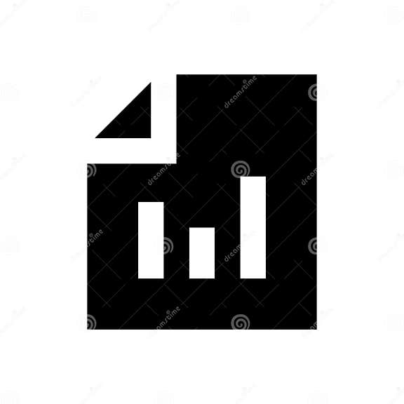 Chart Icon Symbol Vector Image Isolated on the White Background Stock ...