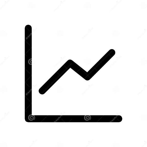 Chart Icon Symbol Vector Image Isolated on the White Background Stock ...