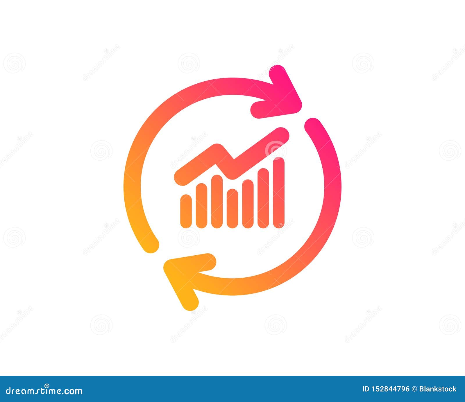 Chart Icon. Update Report Graph Sign. Vector Stock Vector ...