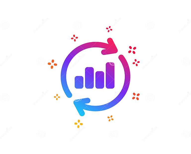 Chart Icon. Update Report Graph Sign. Vector Stock Vector ...