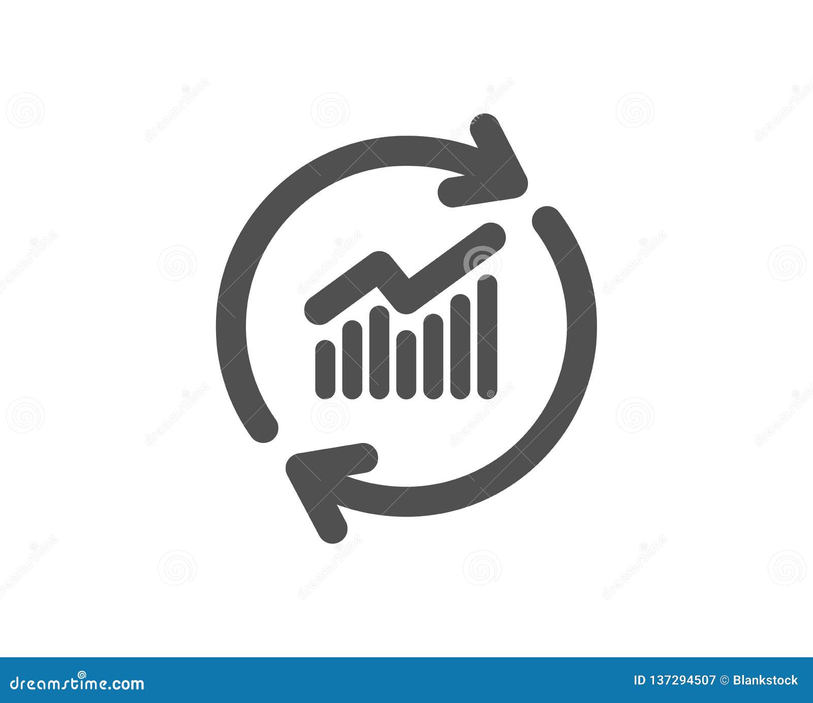 Chart Icon. Update Report Graph Sign. Vector Stock Vector ...