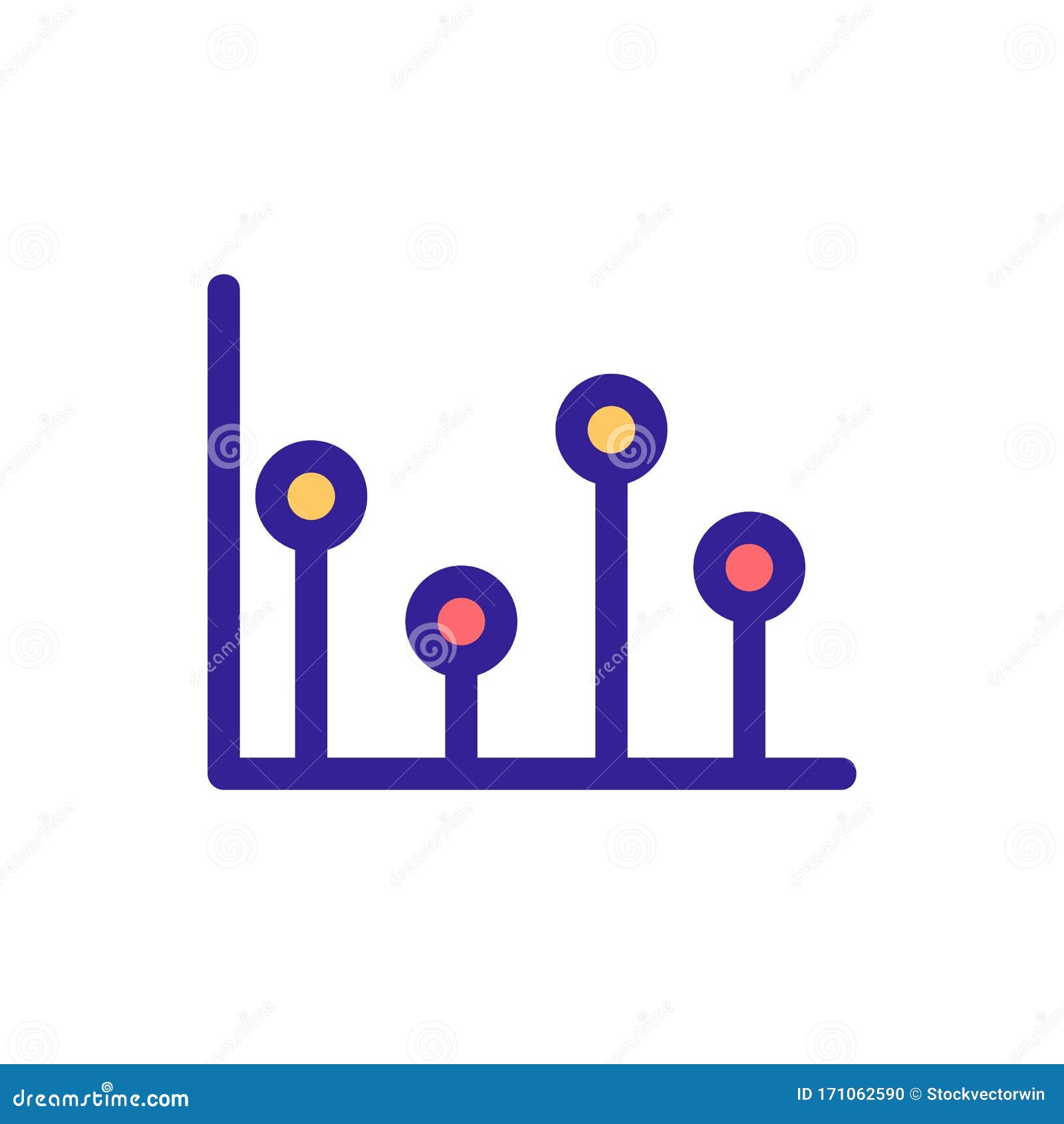 Chart Icon Vector. Isolated Contour Symbol Illustration Stock Vector ...
