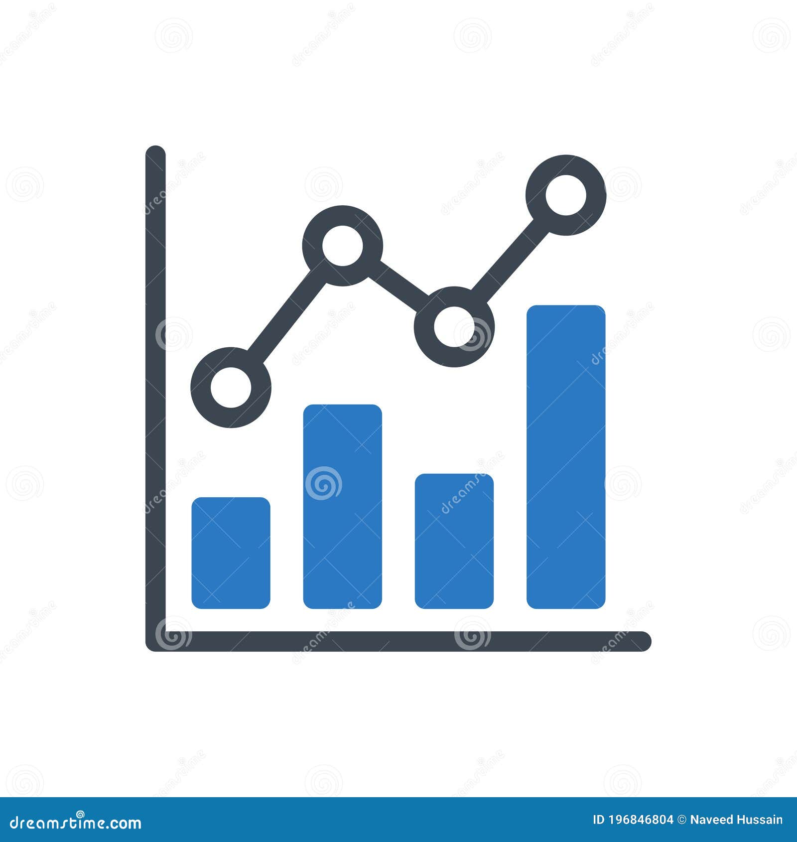 Chart Vector Glyph Color Icon Stock Vector - Illustration of diagram ...