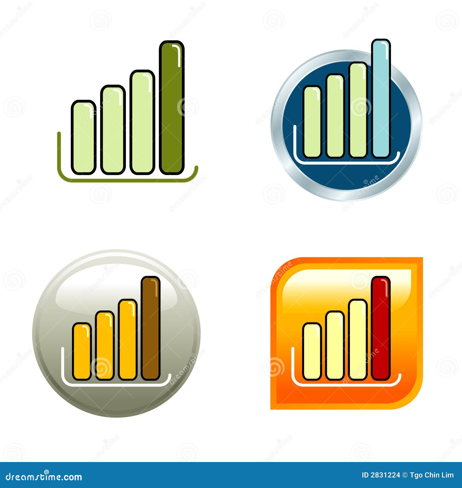 Chart Icons stock vector. Illustration of icons, symbol - 2831224