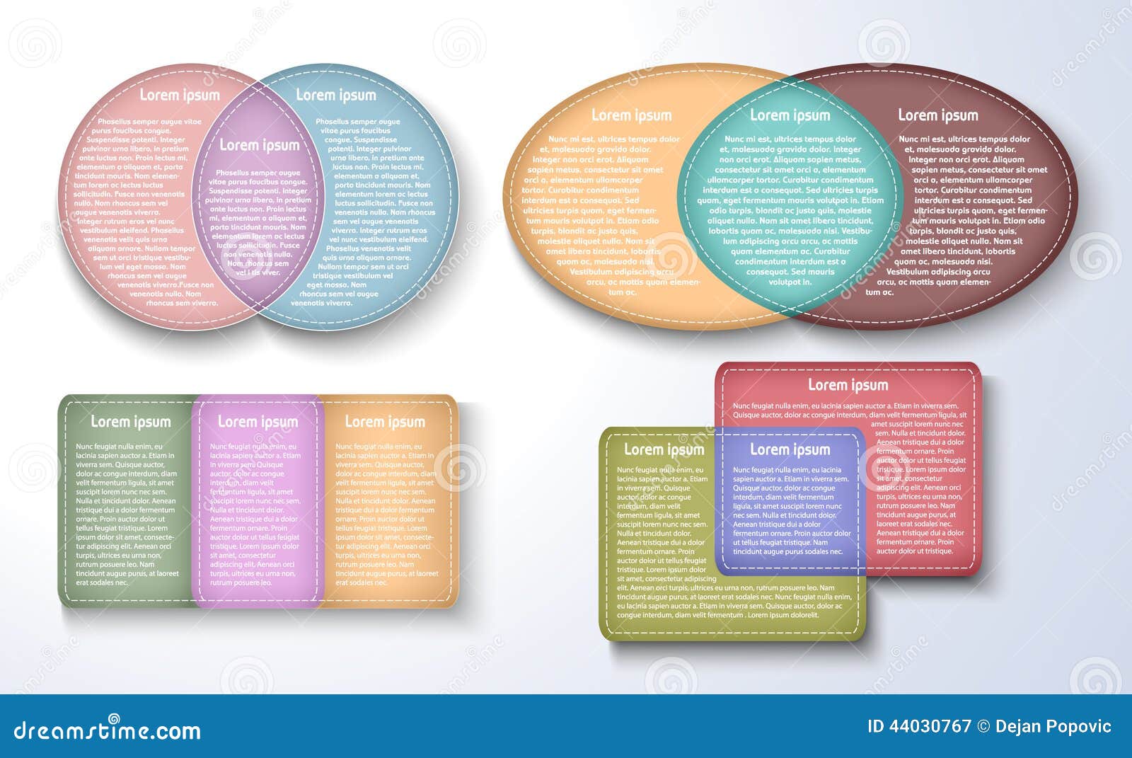 Four Bar Charts, Columns, Infographic For Business Vector Illustration ...