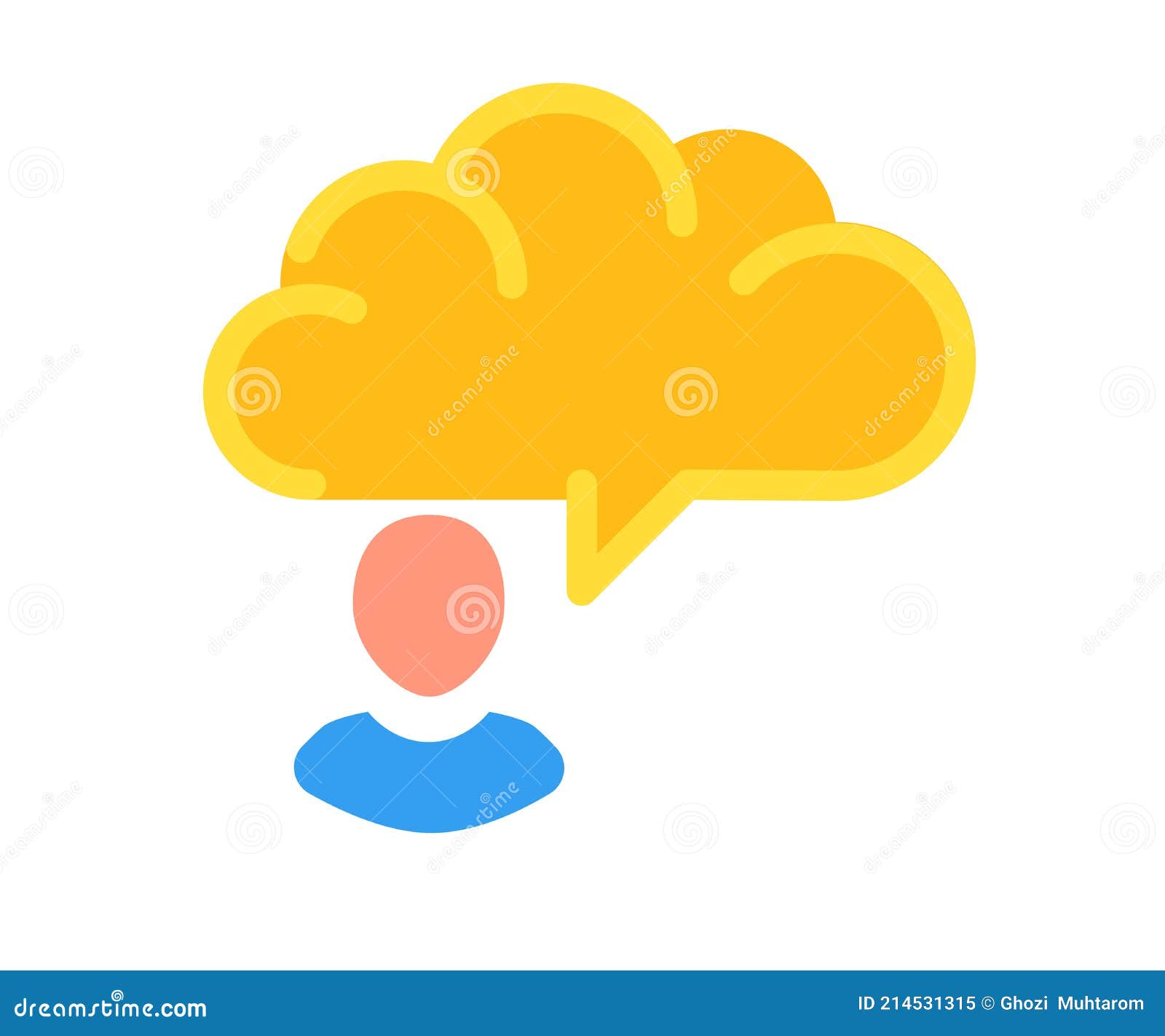 Chart Imagine Thought Single Isolated Icon with Flat Style Stock Vector ...