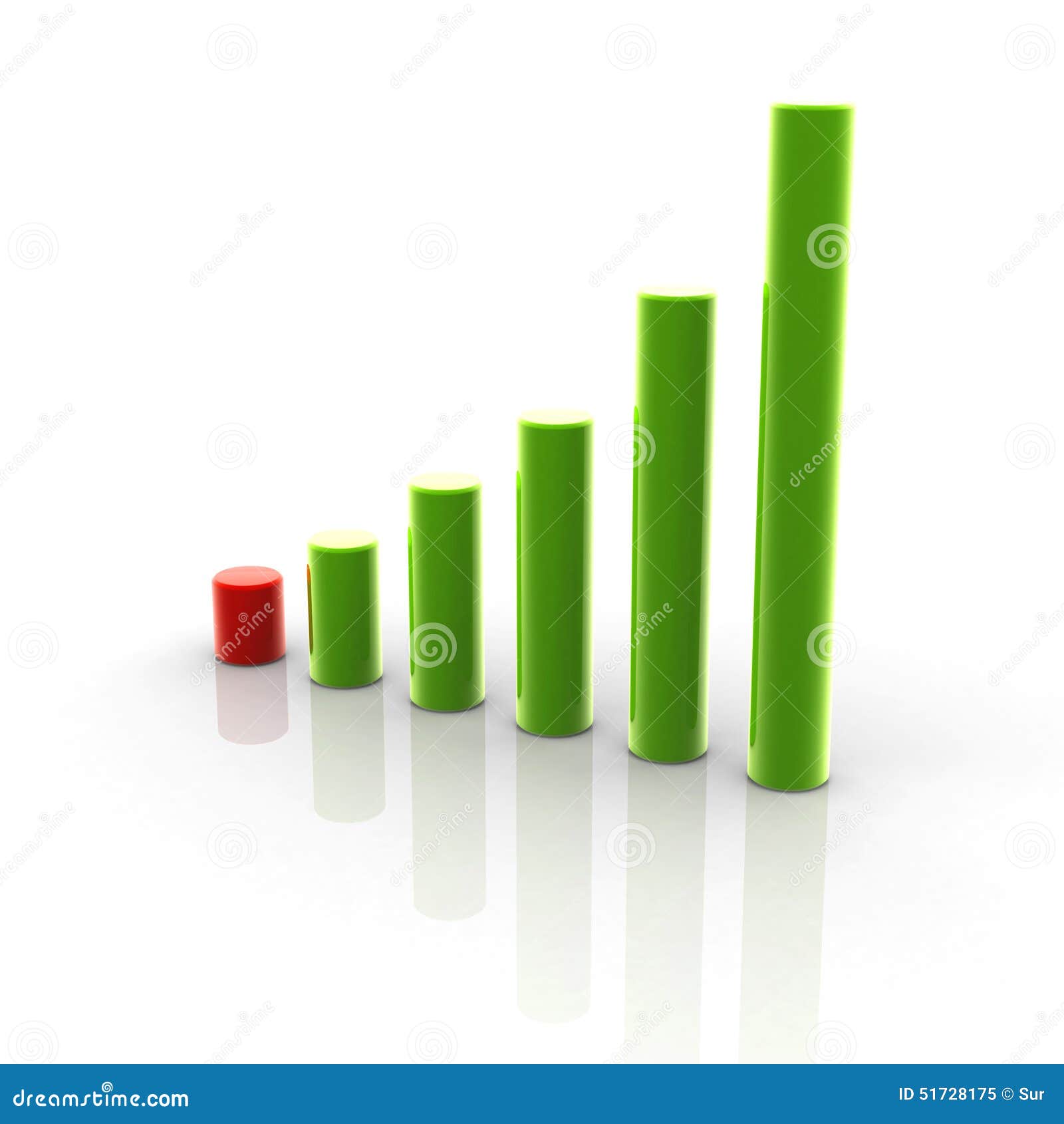 Chart increase stock illustration. Illustration of development - 51728175