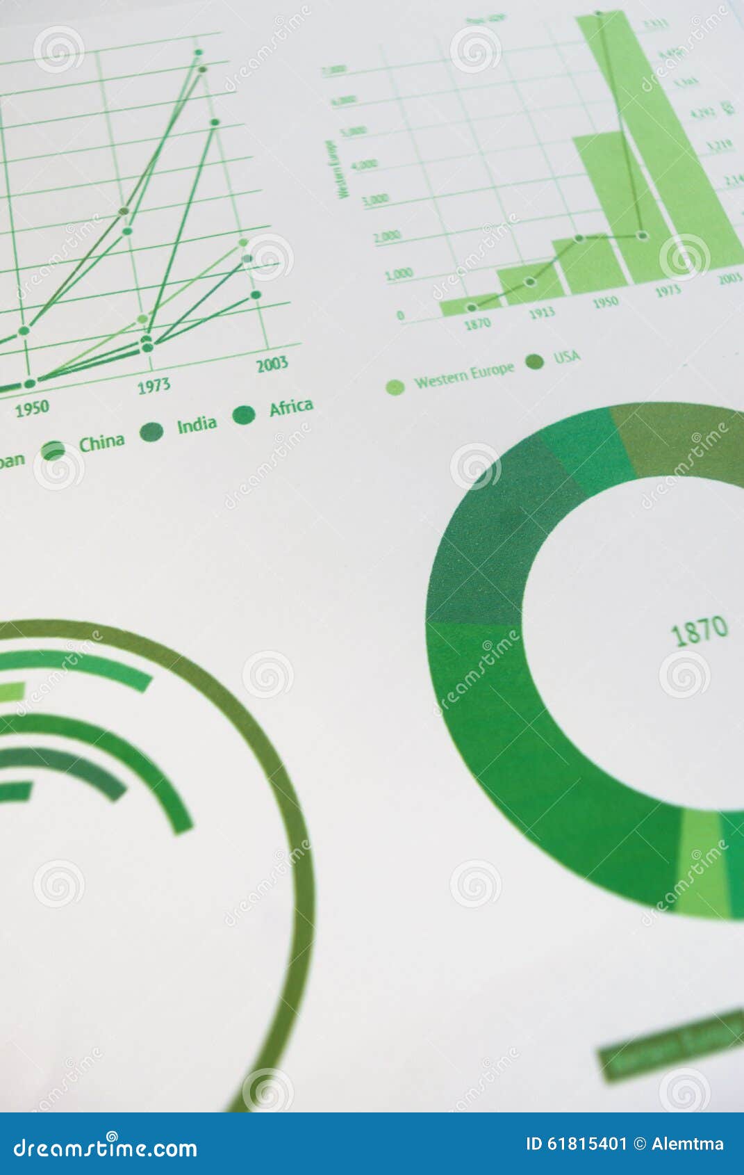 Chart Infographic Documents and Business Analyze Stock Image - Image of ...