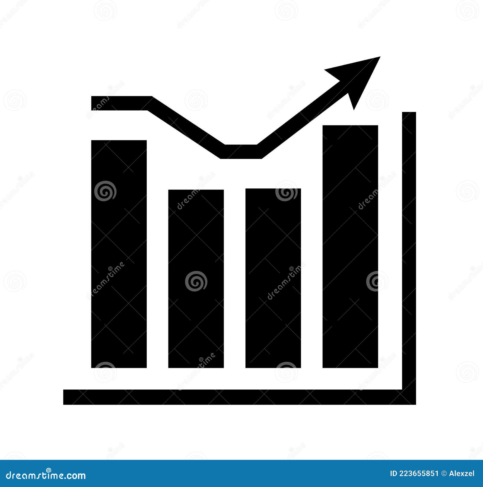 Chart Infographic Graph Diagram a Single Icon Stock Vector ...