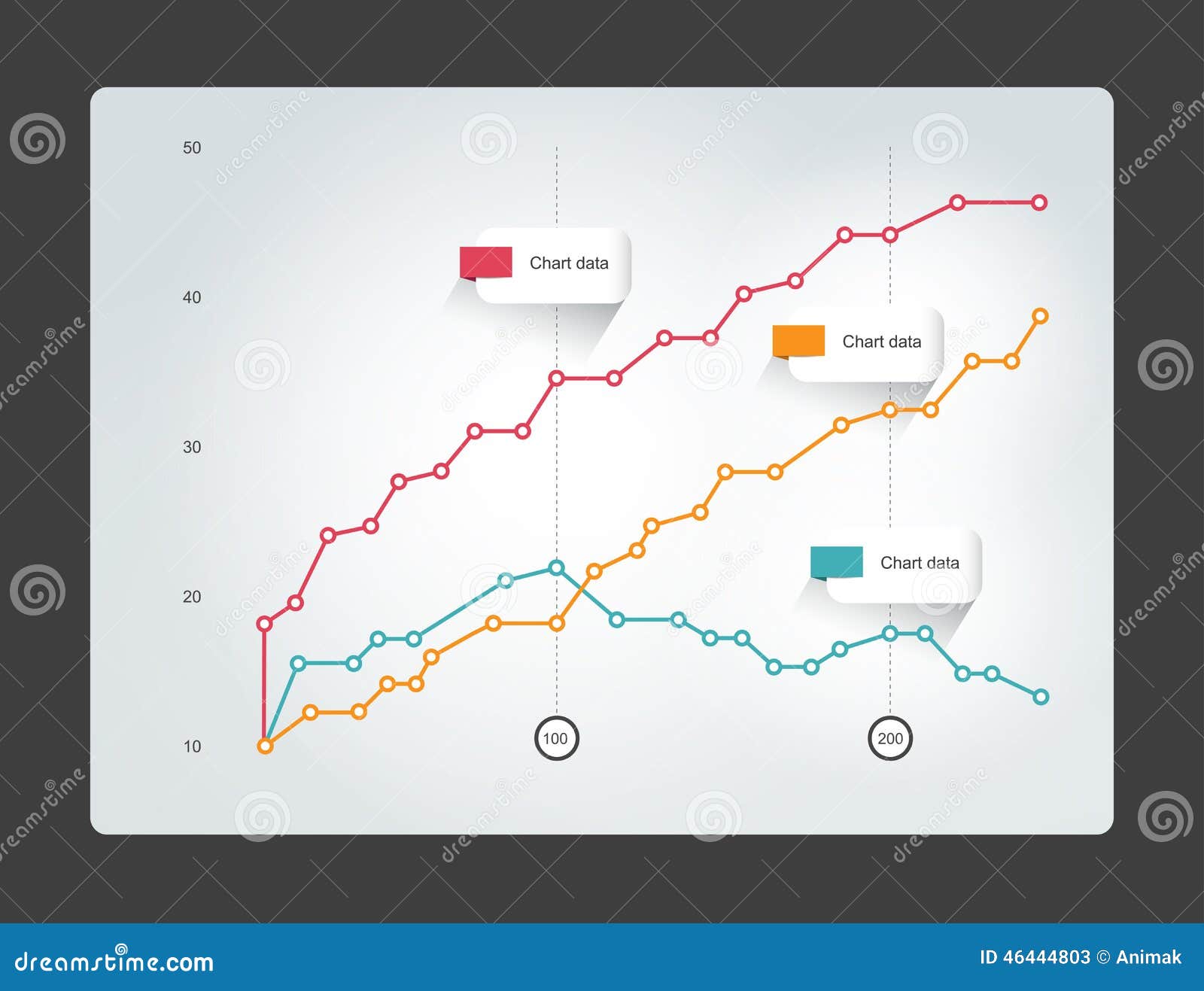 Chart for infographics. stock vector. Illustration of gray - 46444803