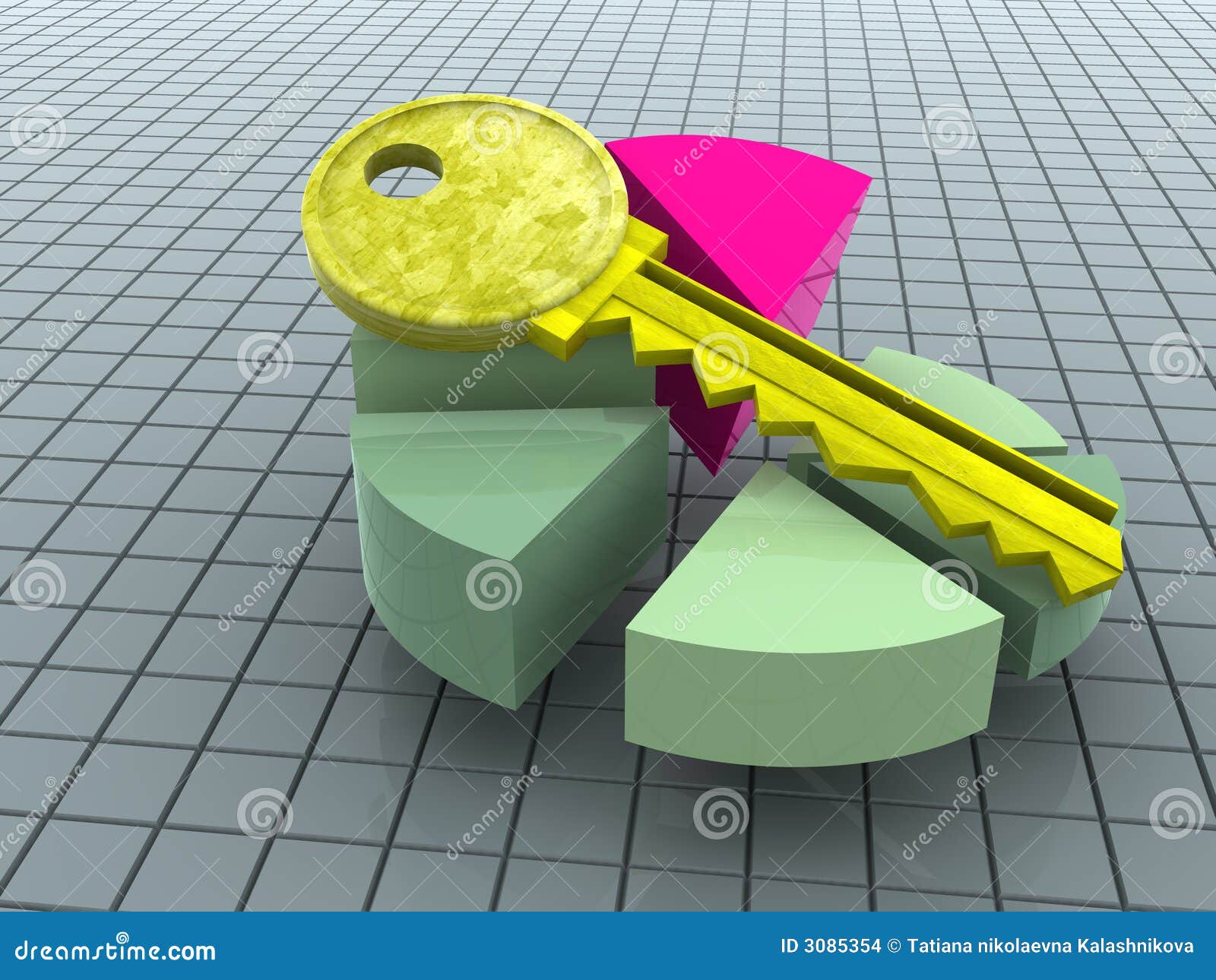 Chart and key. stock illustration. Illustration of diagram - 3085354
