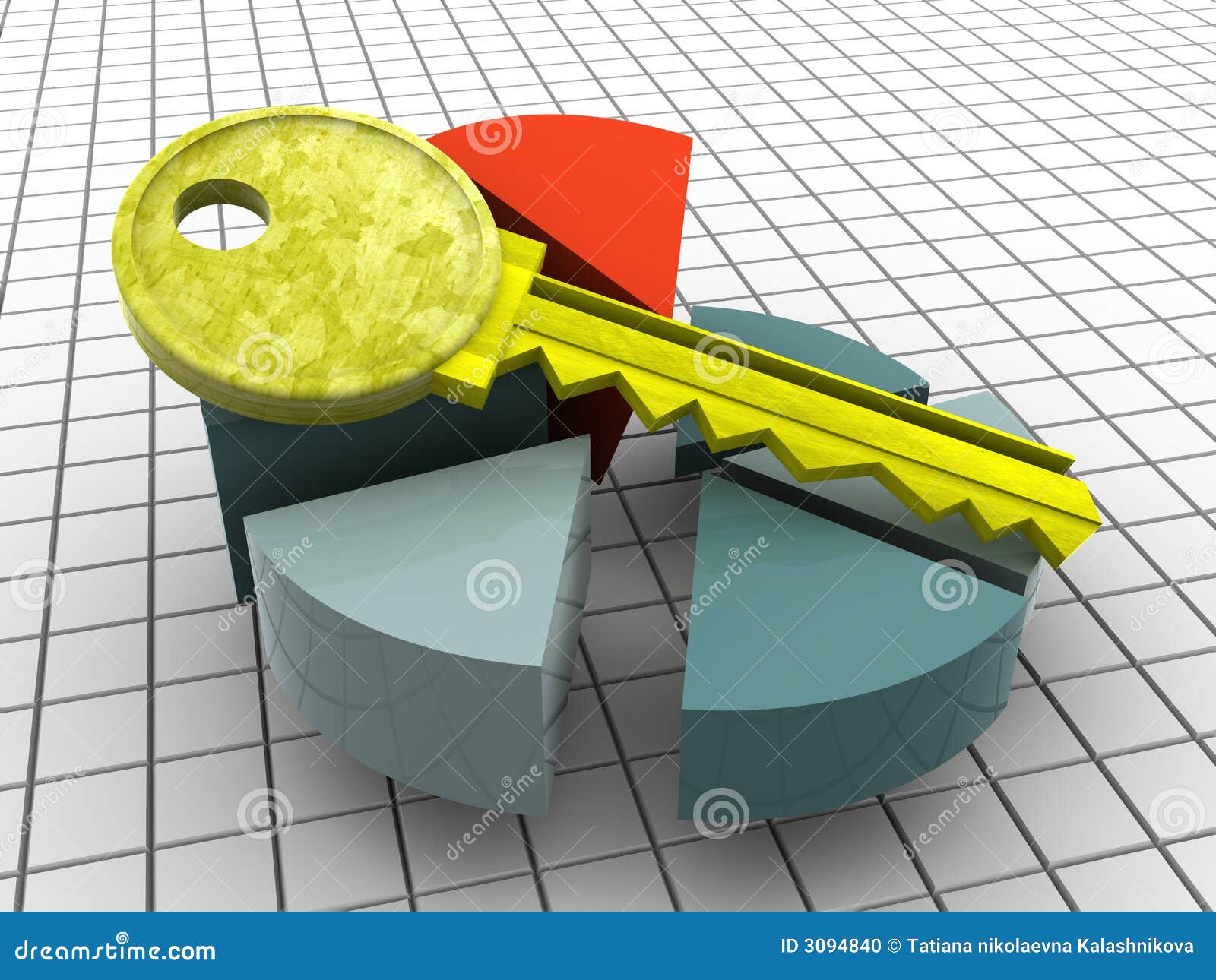 Chart and key. stock illustration. Illustration of commercial - 3094840