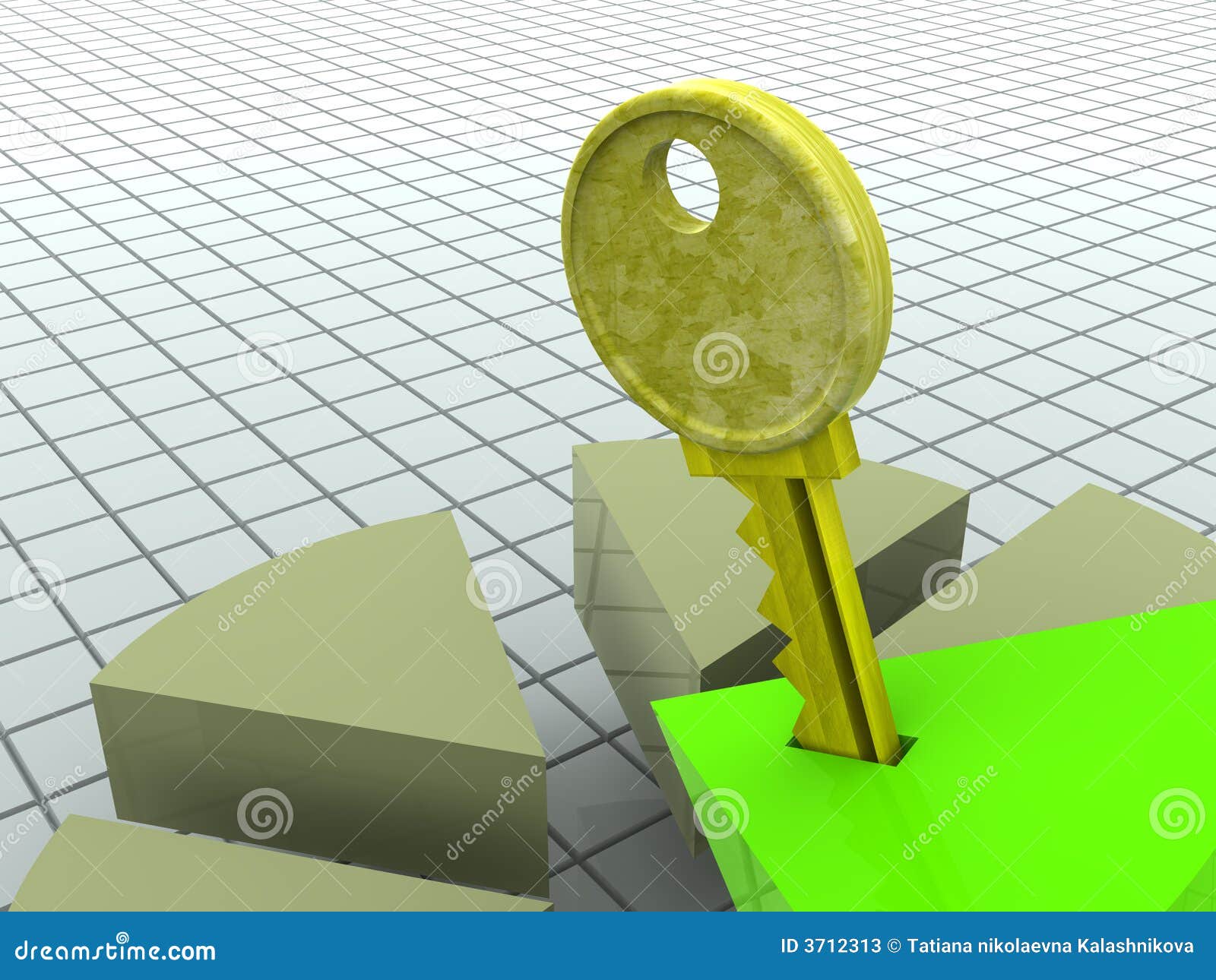 Chart and key. stock illustration. Illustration of finances - 3712313