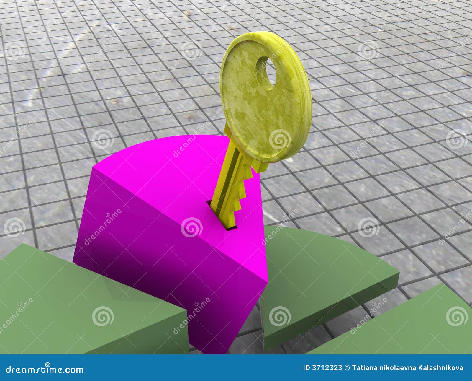 Chart and key. stock illustration. Illustration of confidential - 3712323