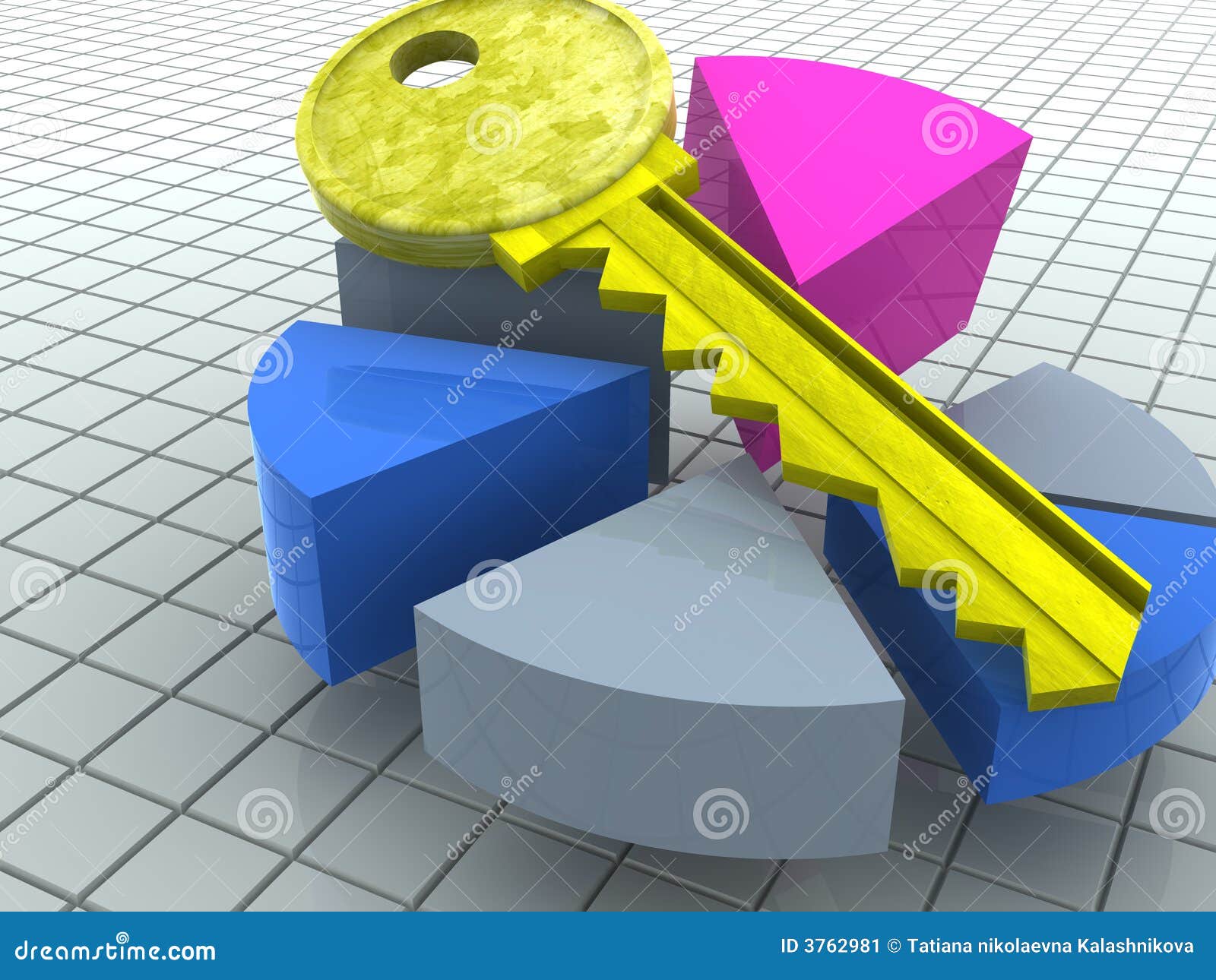 Chart and key. stock illustration. Illustration of financials - 3762981