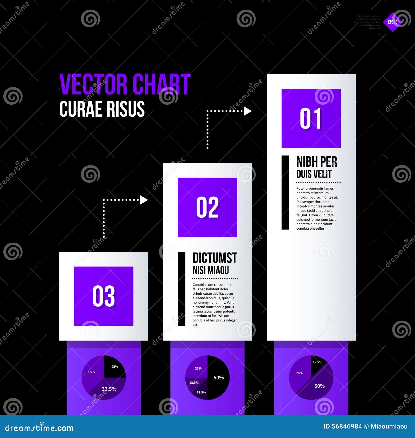 Chart Layout with Vertical Elements. EPS10 Vector Stock Vector ...