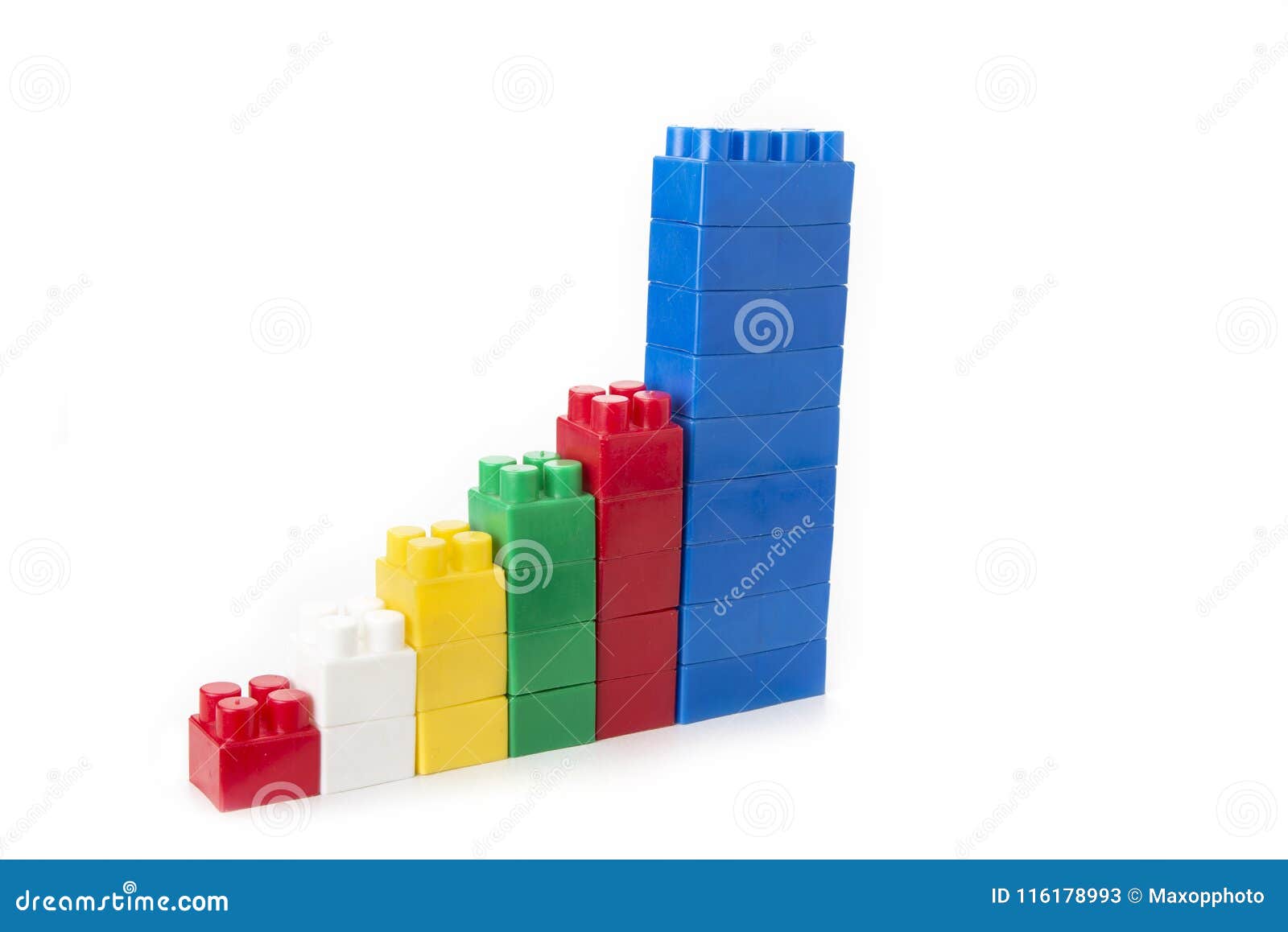 Chart Made from Lego. Competition Creativity Concept. Stock Image ...