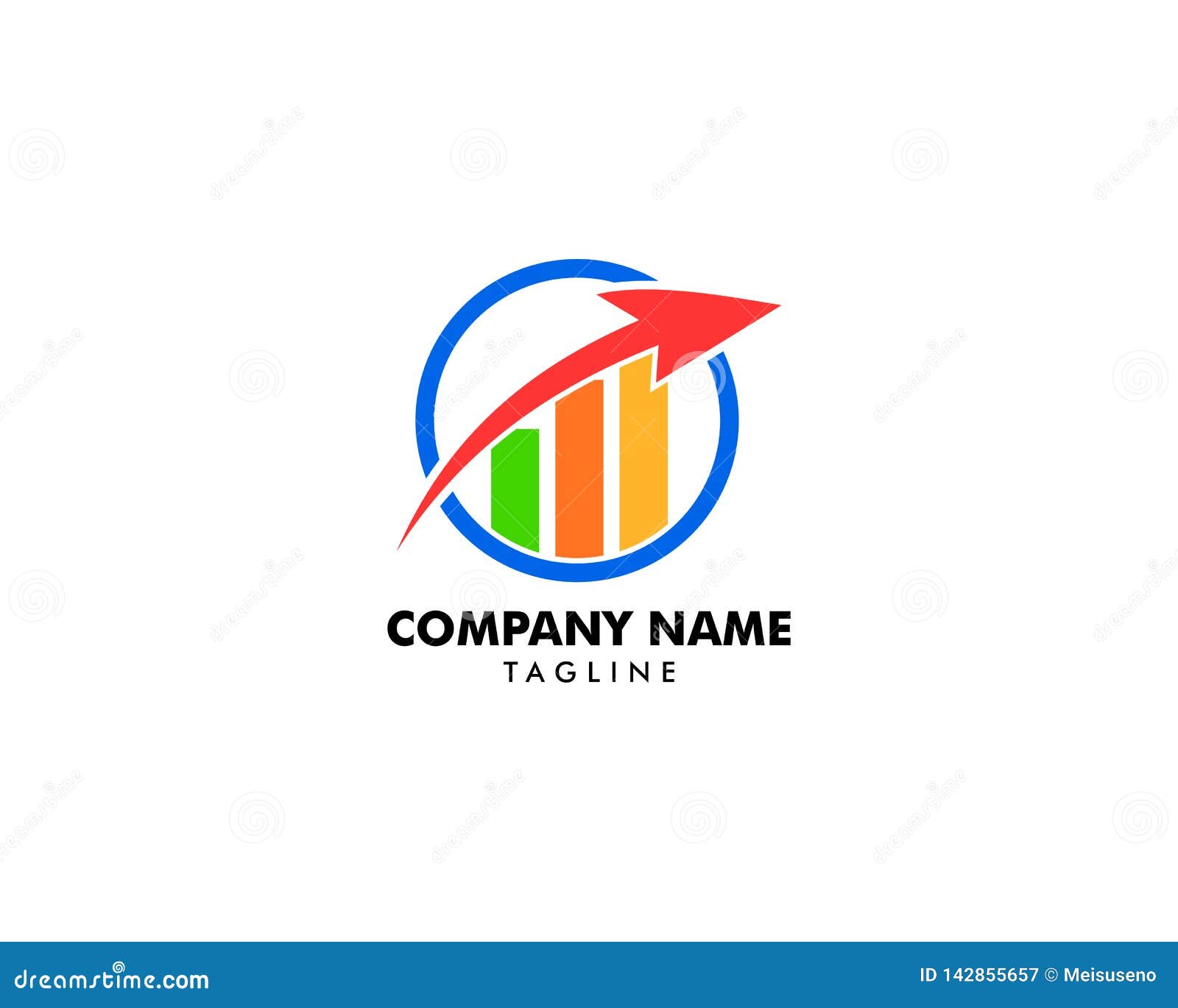 Chart Marketing Arrow Logo Icon Vector Template Stock Vector ...