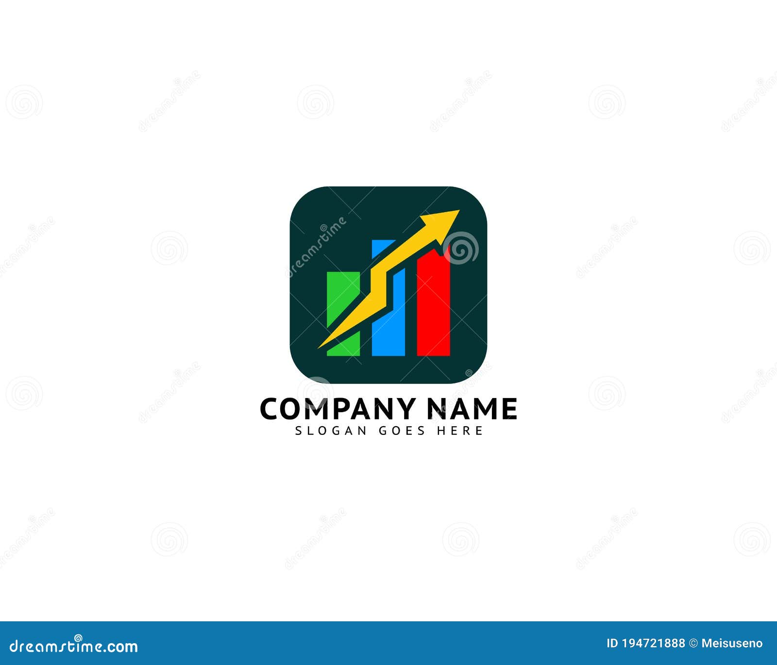 Chart Marketing Arrow Logo Icon Vector Template Stock Vector ...