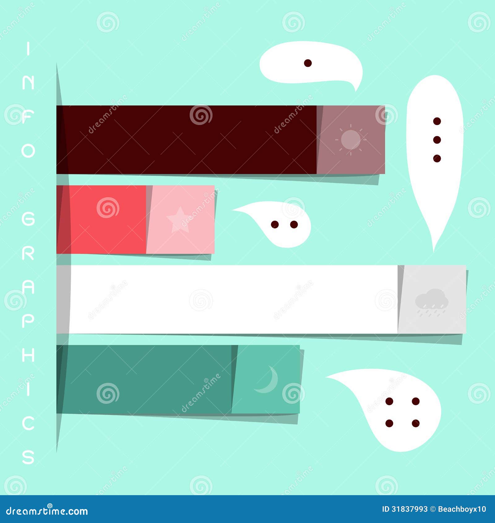 Chart, Minimalism Design Template Stock Vector - Illustration of ...