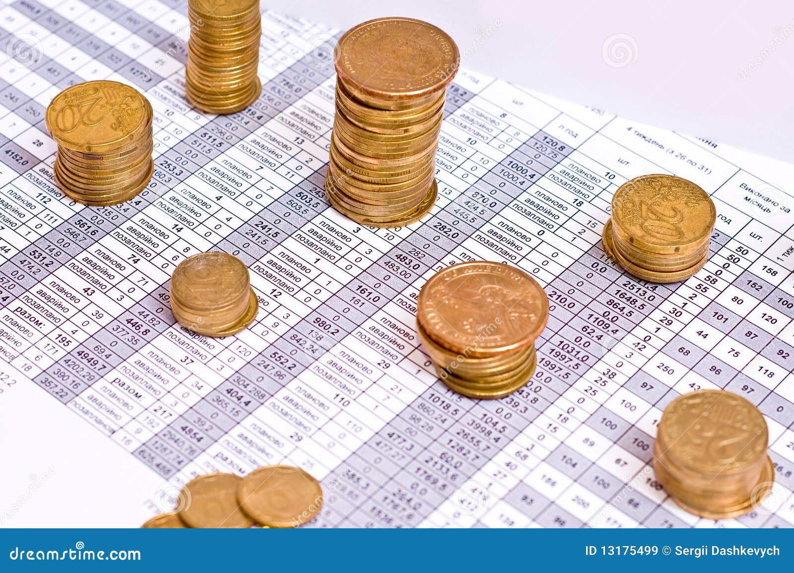 The chart from money stock image. Image of business, market - 13175499