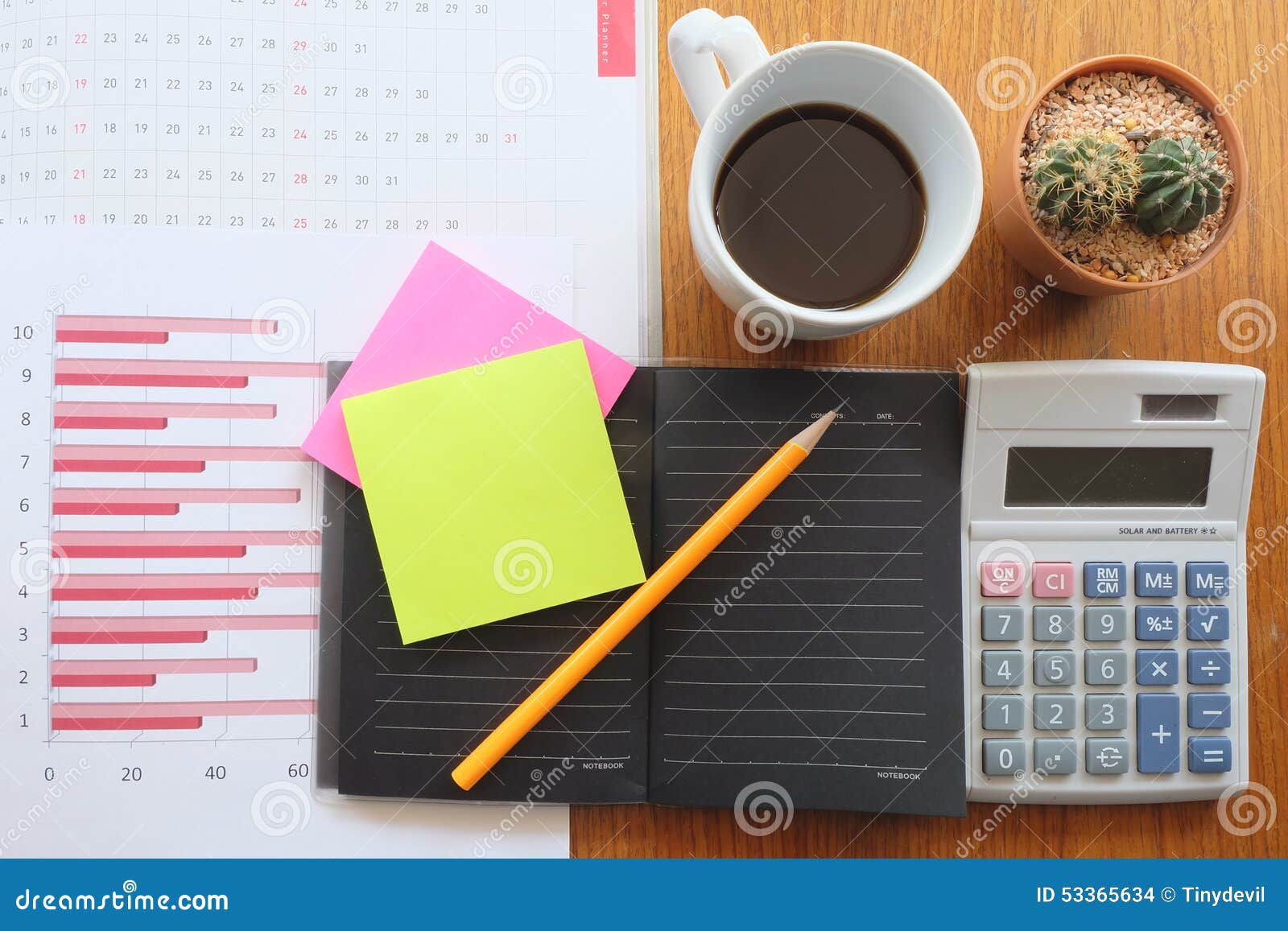 Chart and note book stock photo. Image of money, account - 53365634