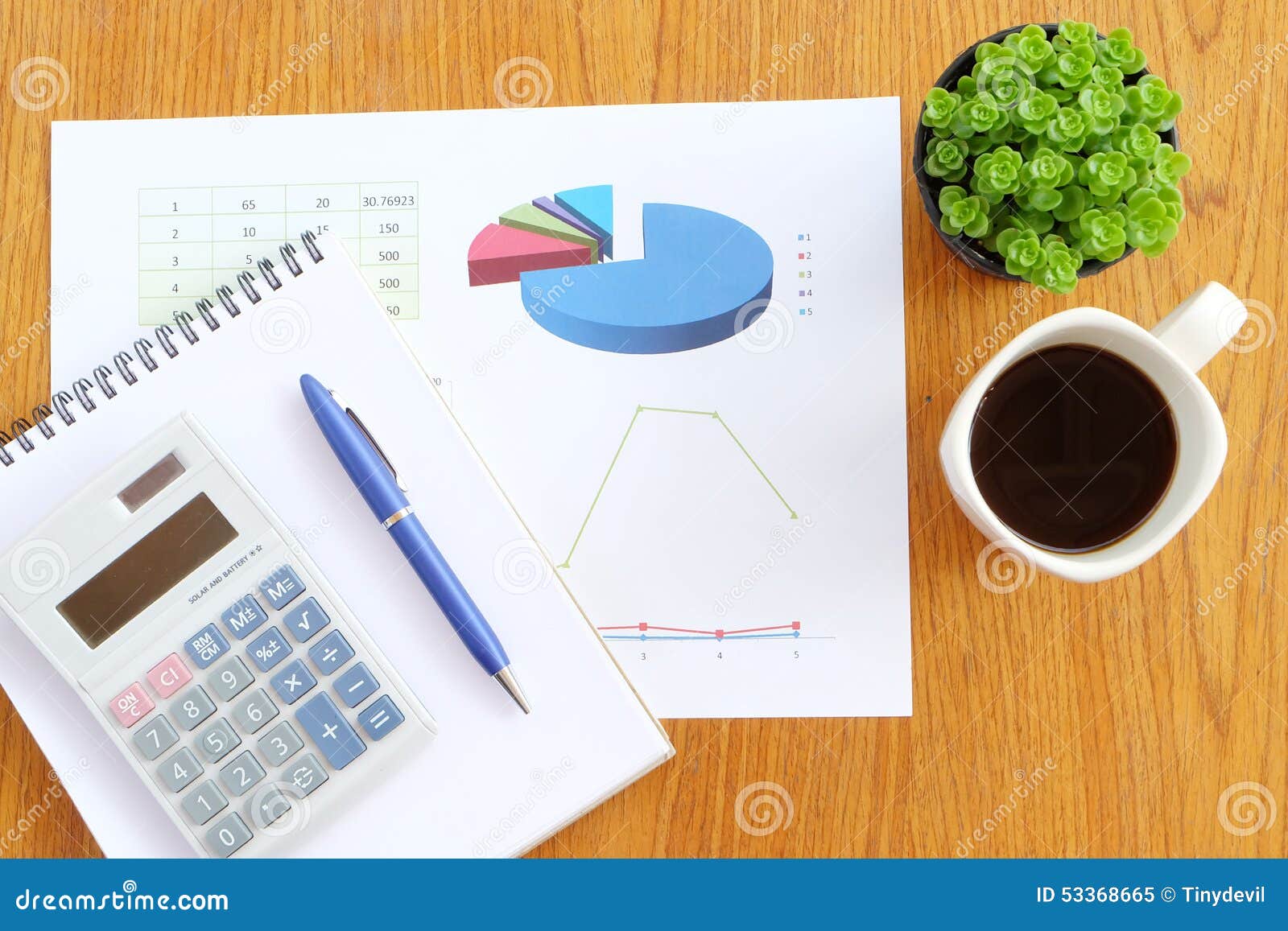 Chart and note book stock image. Image of bank, diagram - 53368665