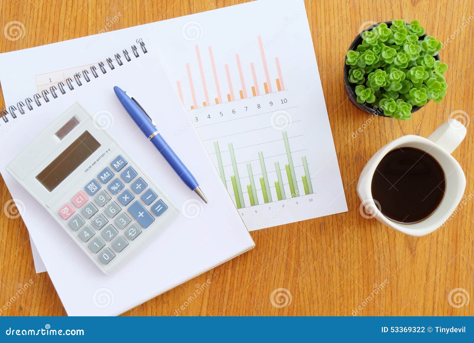 Chart and note book stock photo. Image of account, chart - 53369322