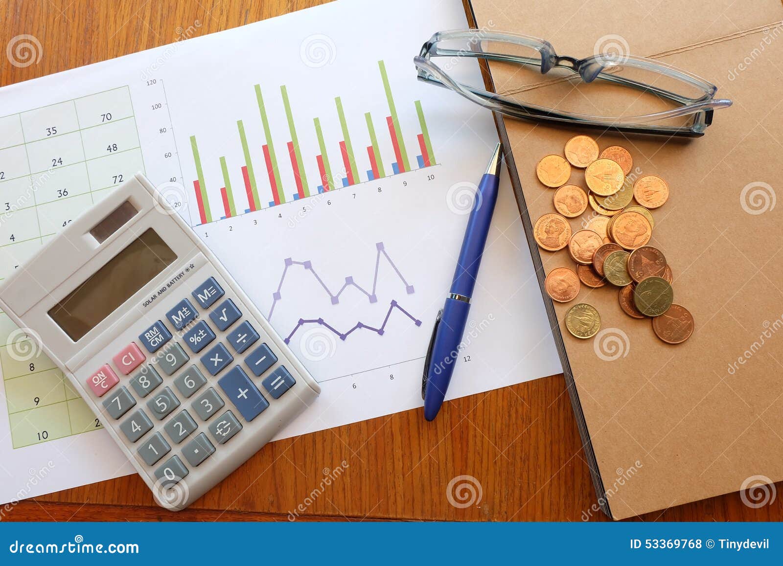 Chart and note book stock photo. Image of data, human - 53369768