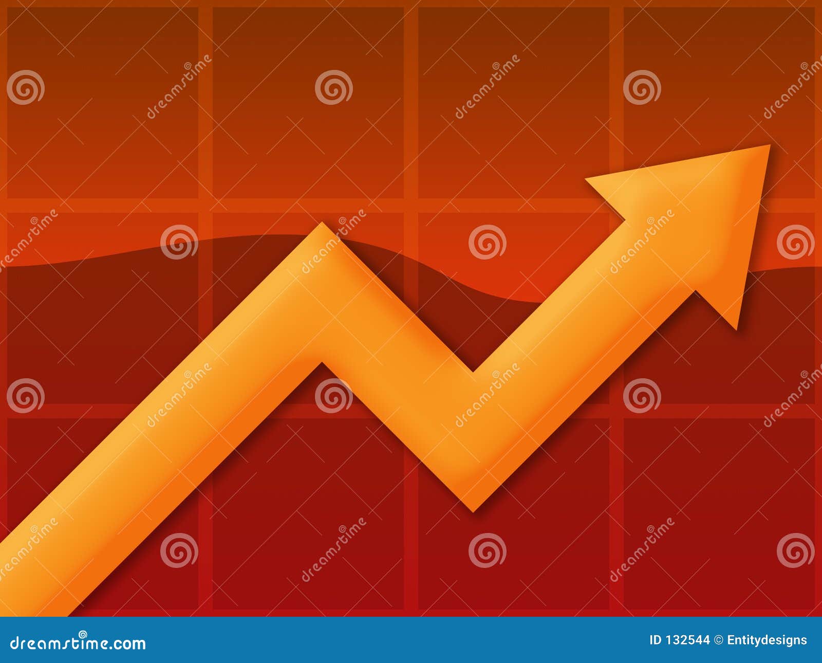 Chart Orange stock illustration. Illustration of finance - 132544