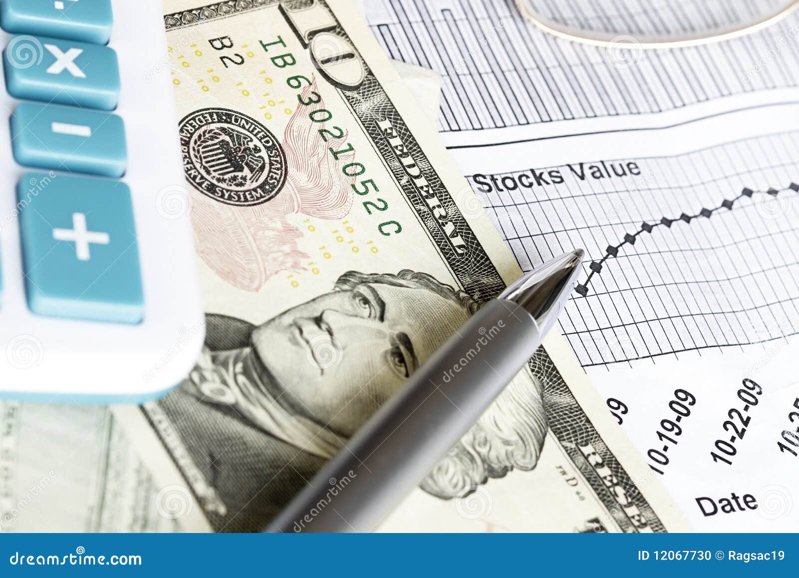 Chart with a Pen stock photo. Image of blue, chart, color - 12067730