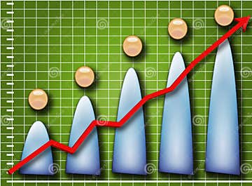 Chart people up stock illustration. Illustration of graphics - 96072